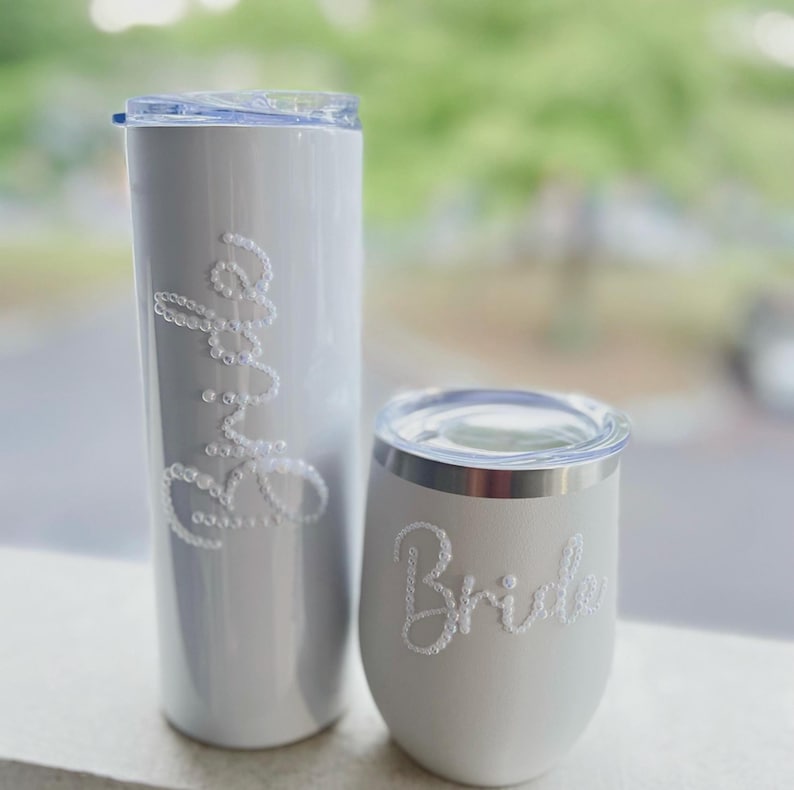 Bride Wine Tumbler, Bridal Party Gift, Bachelorette Party Favor, Bride ...