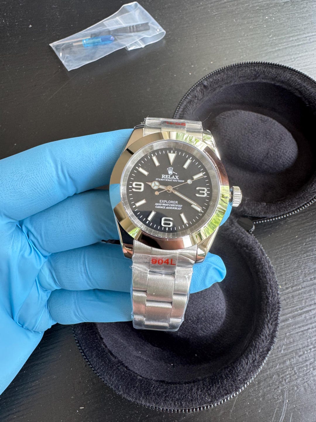 Men’s 40mm Relax Black Explorer Parody Watch - Etsy