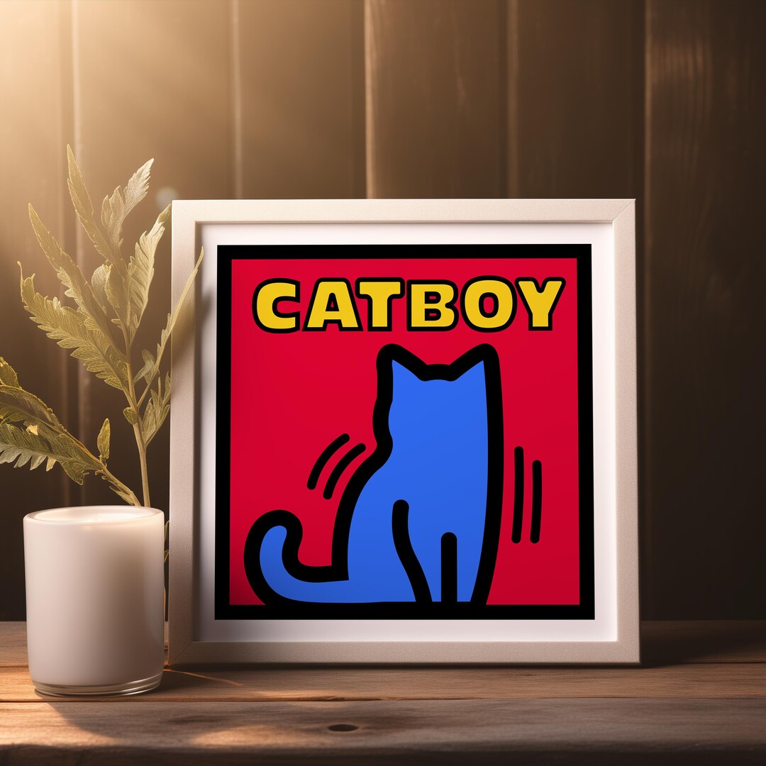 Catboy - Pop Art, Digital Poster – Wall Art, High-resolution Instant ...