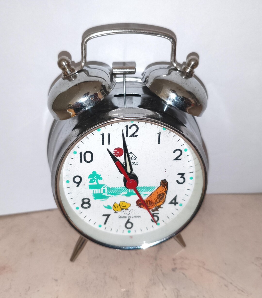 Vintage Chicken Double Bell Alarm Clock: Shanghai China, 1990s - Etsy