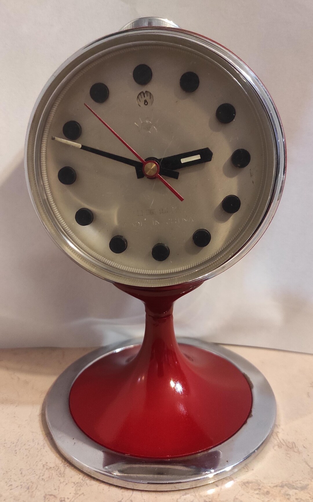 1970s Chinese Mechanical Alarm Clock//vintage Table Decor // Desk Clock ...