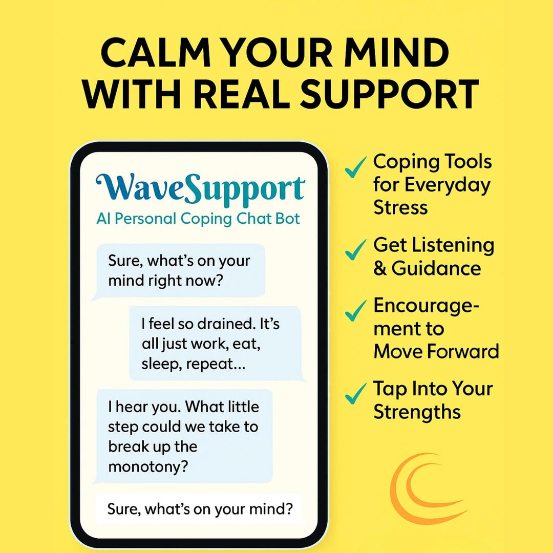 Wavesupport AI Emotional Support Tool for Clarity, Stress Relief and ...