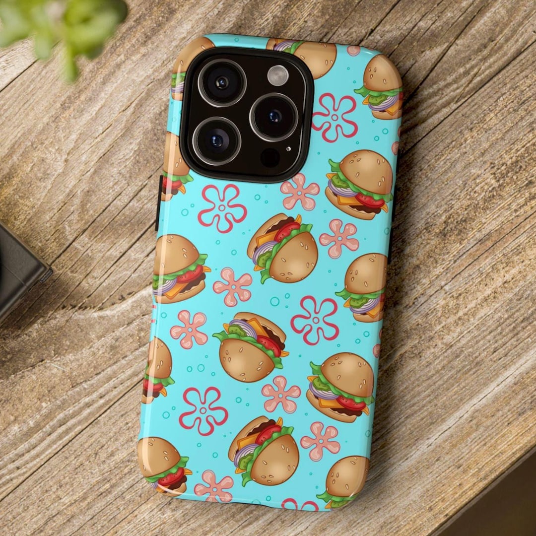 Undersea Patty Party - Cartoon Summer Burger Phone Case - Tough ...