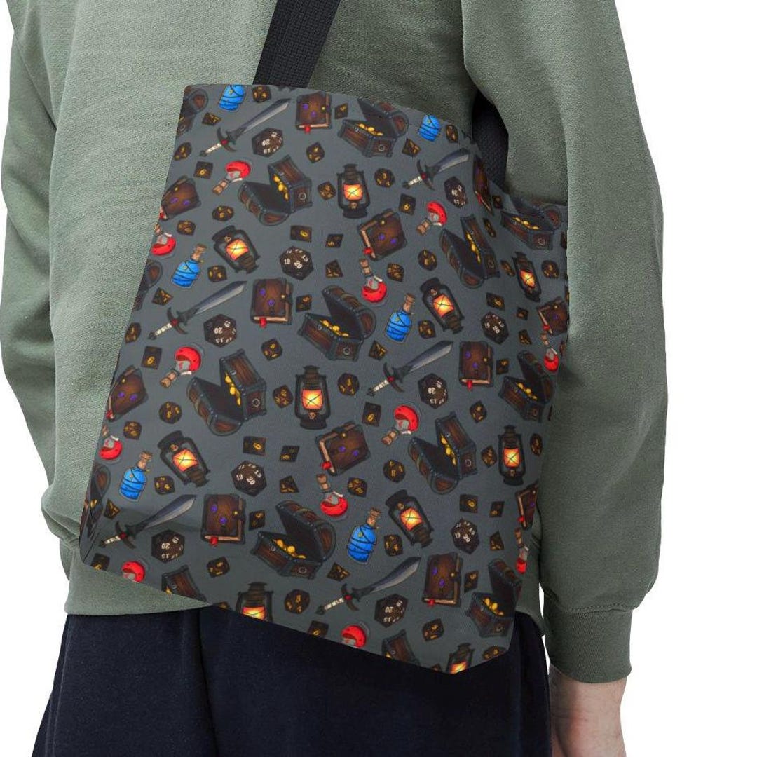 Adventurer’s Hoard - Fantasy RPG Tote Bag - Game Lovers, Gifts, Travel ...