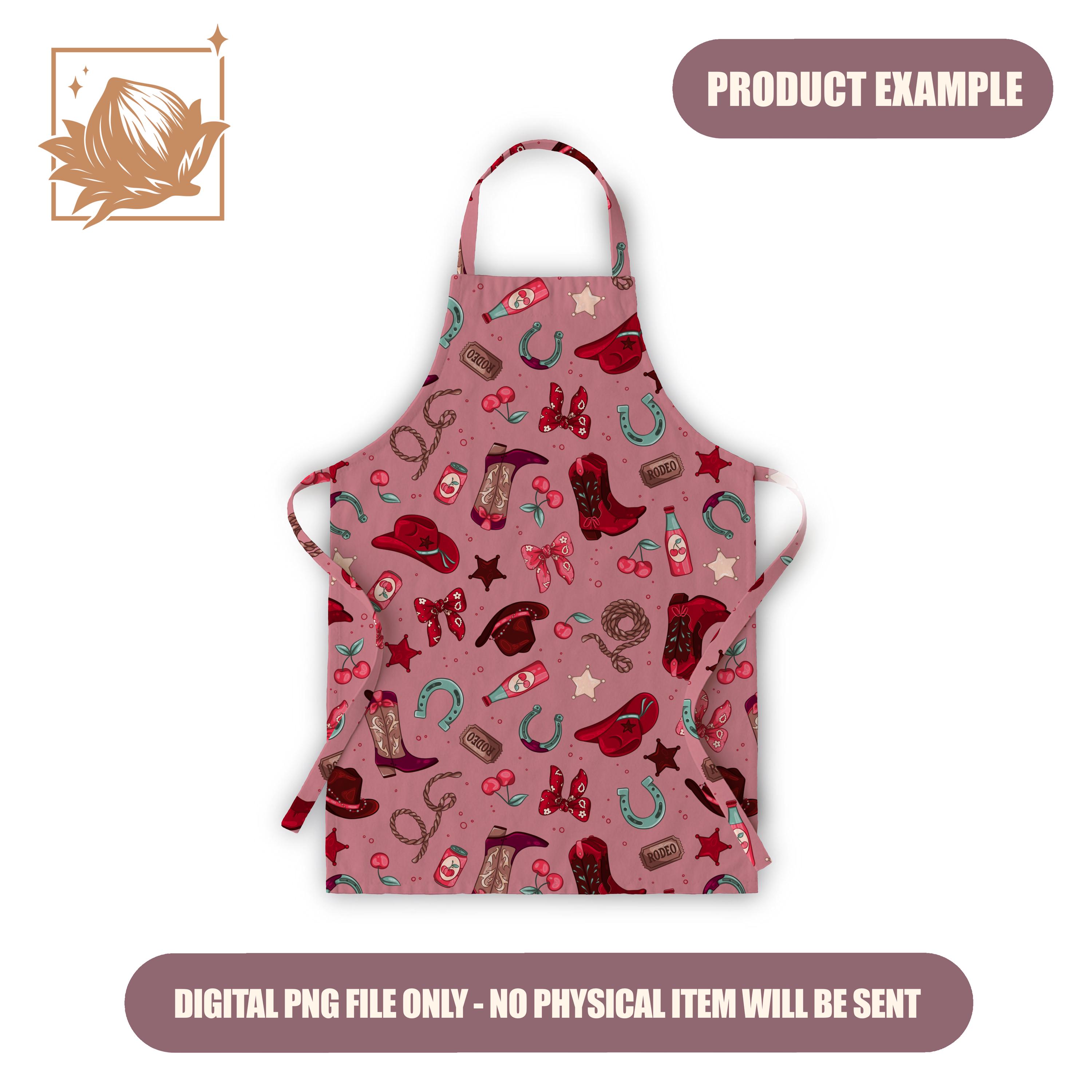 Cowgirl Crush | Cherry Cola Rodeo Seamless Pattern – 300 DPI PNG ...