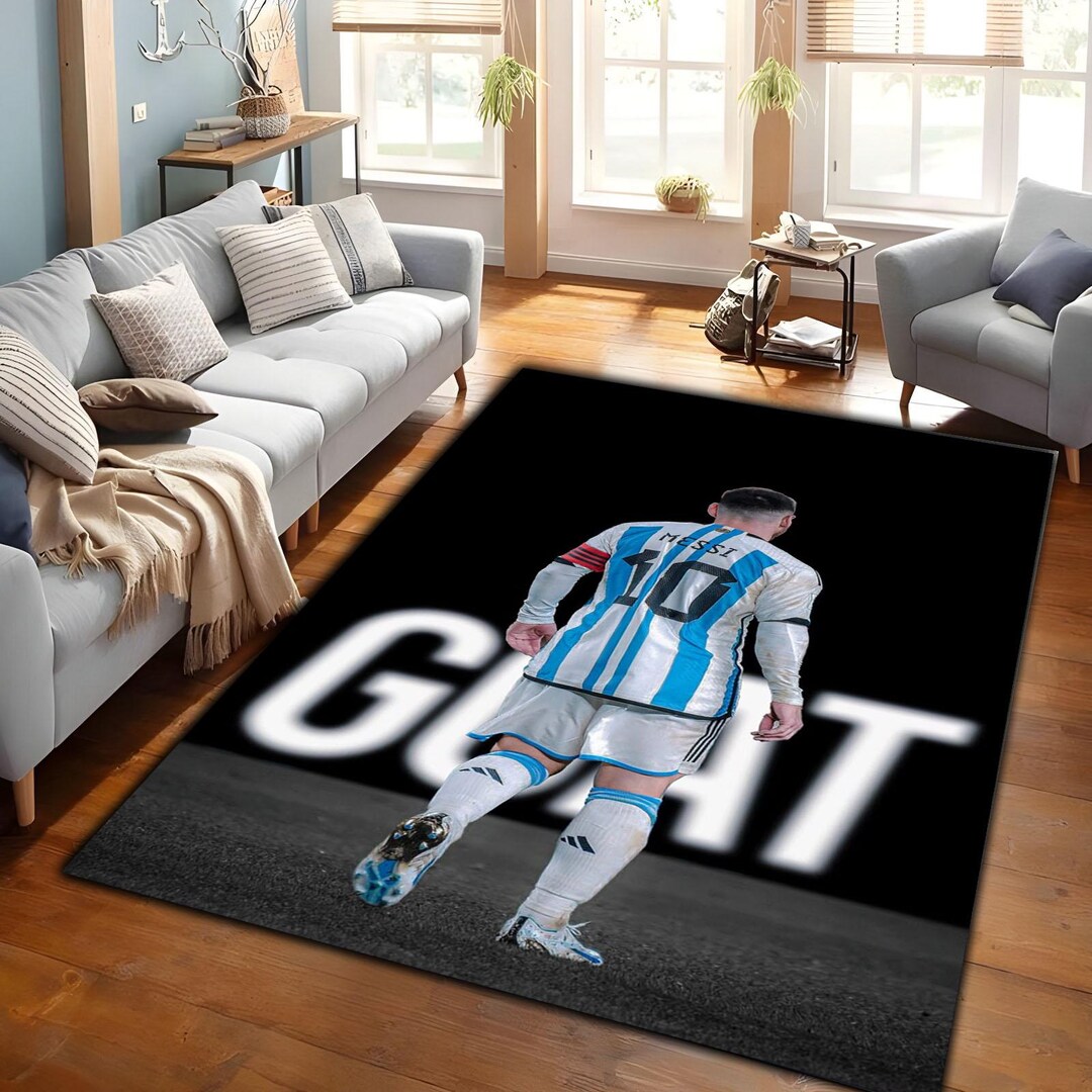 Messi Rug, Lionel Messi, Argentina Rug, Barcelona Rug Barcelona ...