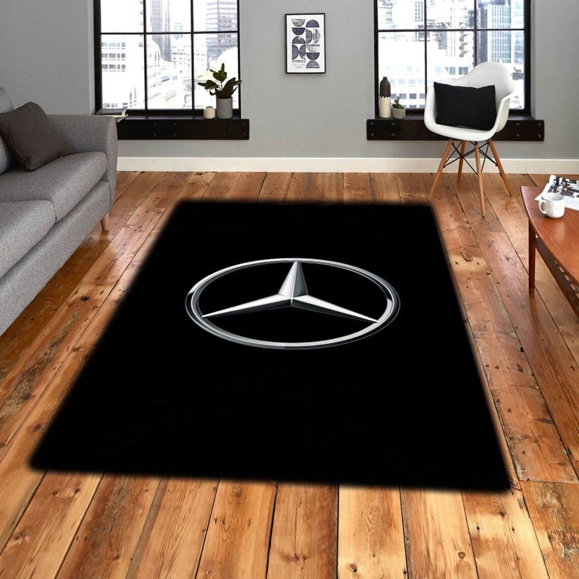 Mercedes Logo, Car Rug, Mercedes Rug, Teen Room Rug, Popular Rug ...