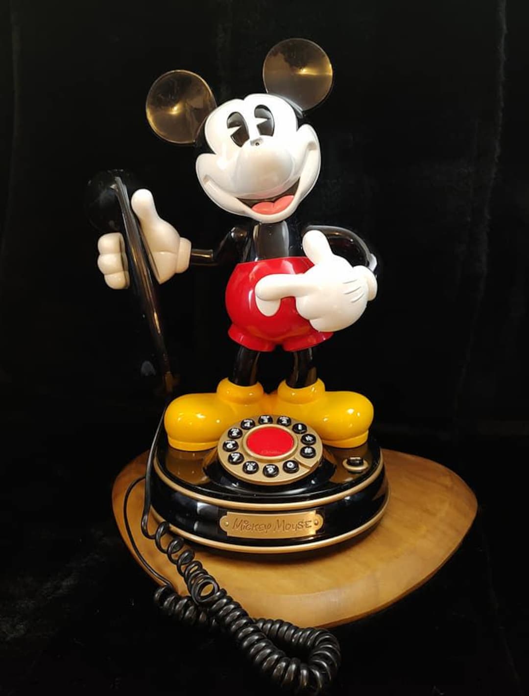 DISNEY MICKEY MOUSE Animated Telephone Real Landline Phone Mickey Mouse ...