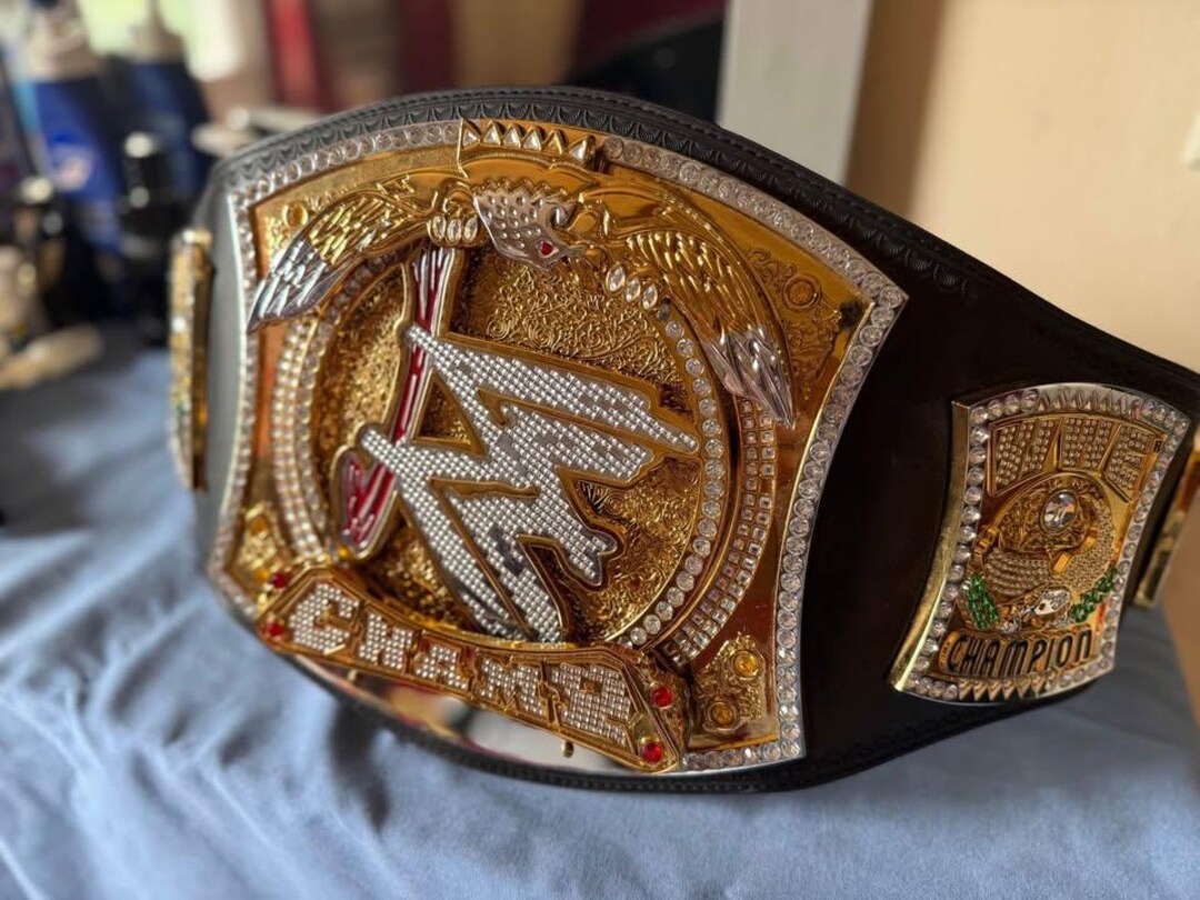 WWE Spinner Championship Belt – Custom Genuine Leather Brass Replica ...