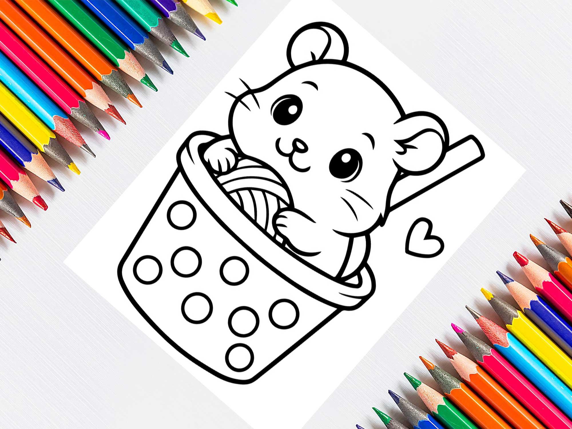 Kawaii Cozy Animals – 30 Printable Cute Coloring Pages for Relaxing Fun ...