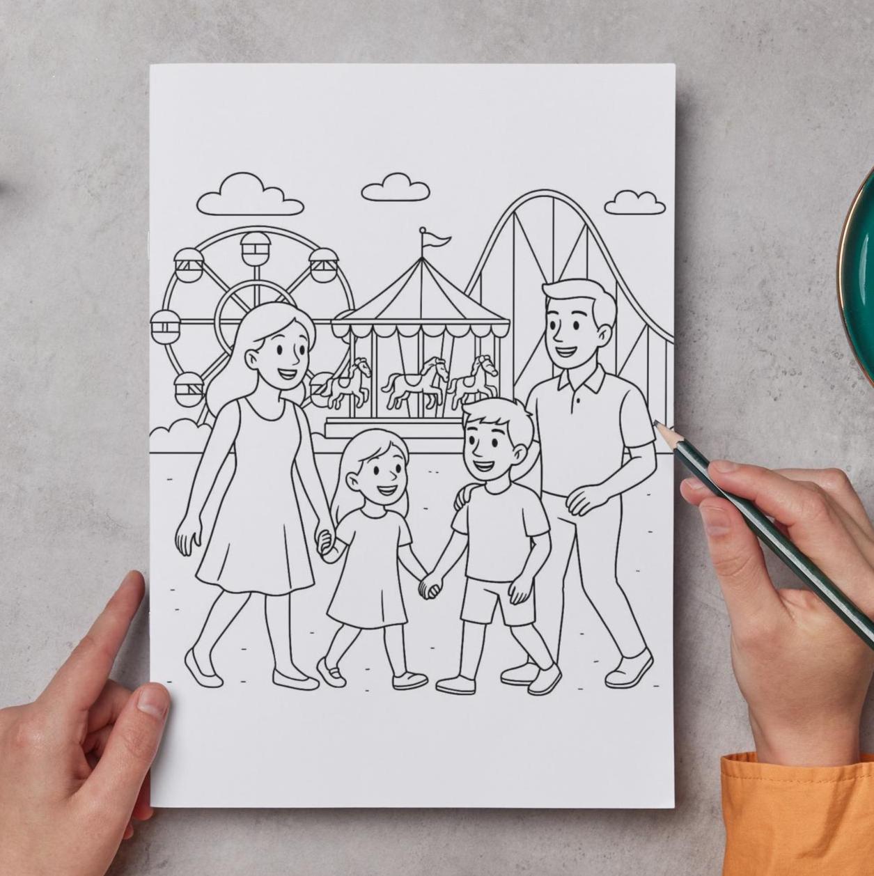 Family Daily Life Coloring Pages,daily Life Coloring Pages About Family ...