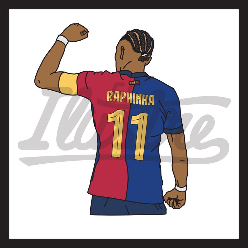 Barcelona Player SVG Bundle – Yamal, Lewa, Pedri + Outline & Colour ...