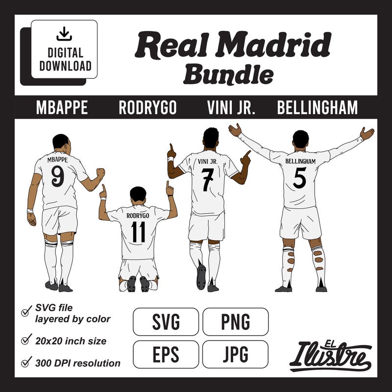 Real Madrid Stickers - Etsy