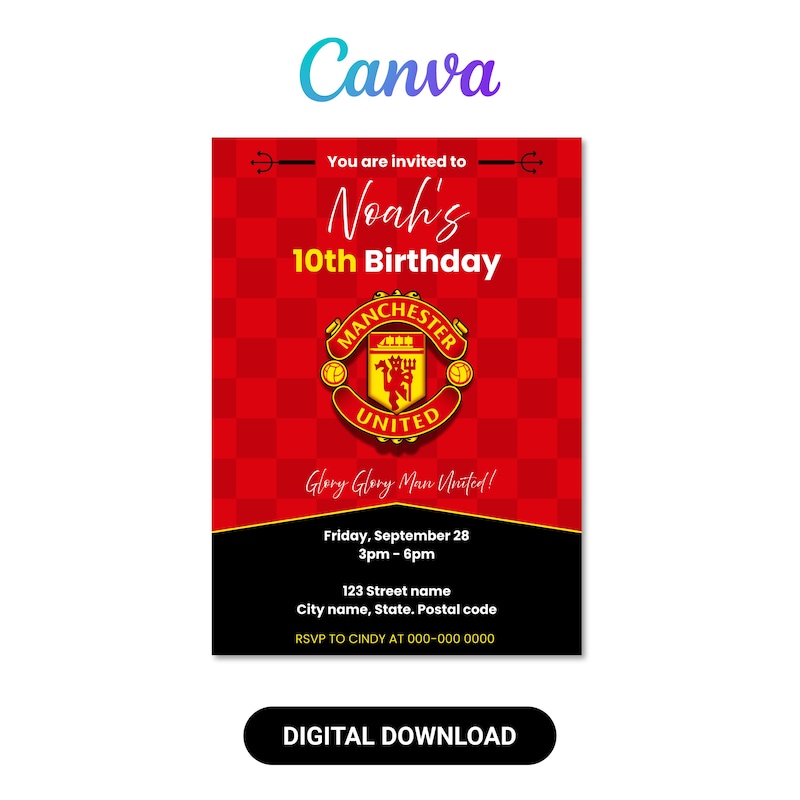 Manchester United - Etsy