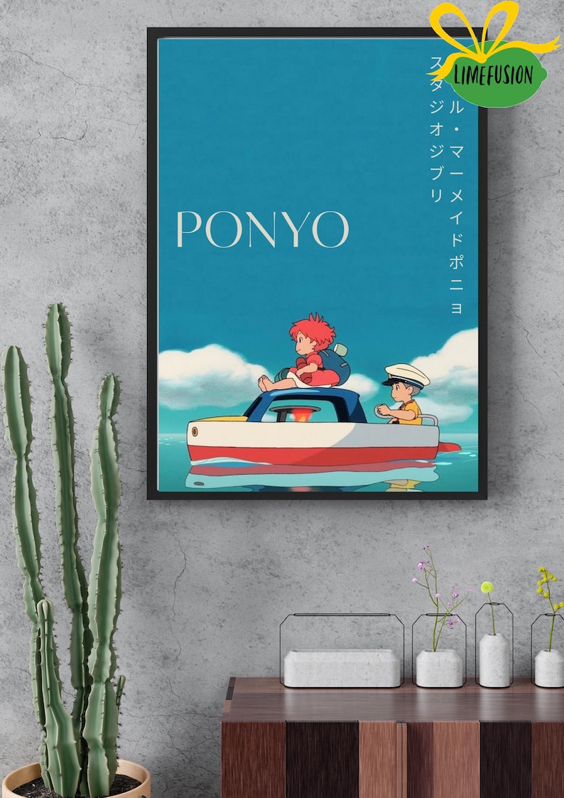 Ponyo Poster: Studio Ghibli Wall Decor - Etsy