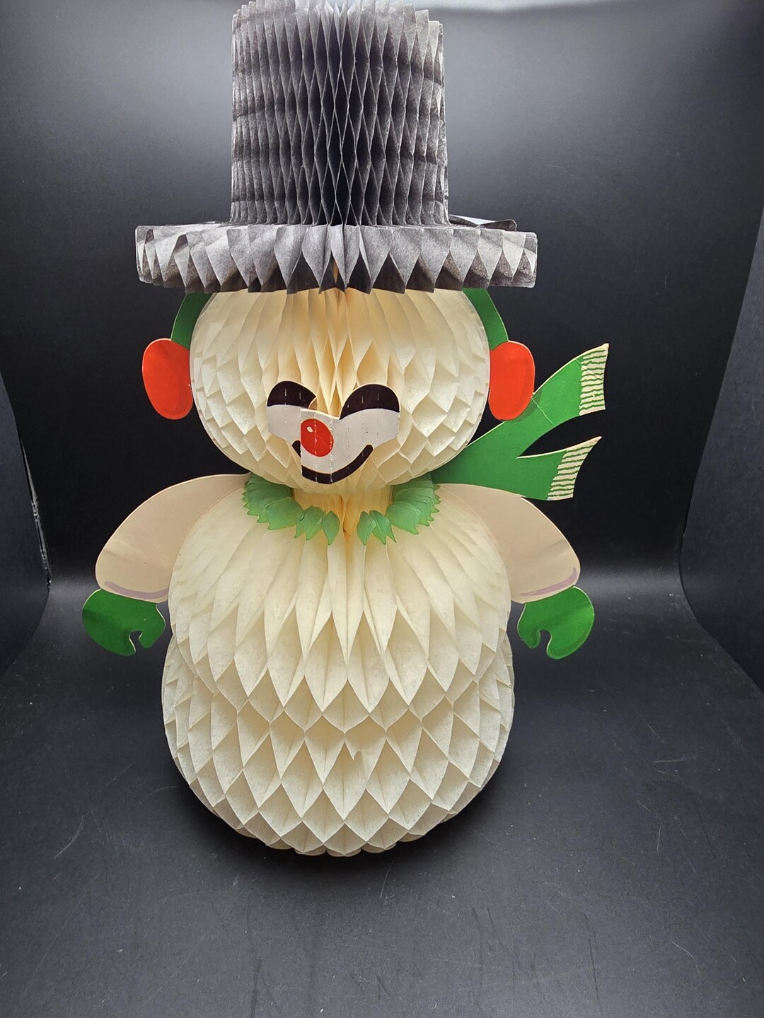 Vintage Danish Honeycomb Paper Santa Claus Centerpiece Decoration - Etsy