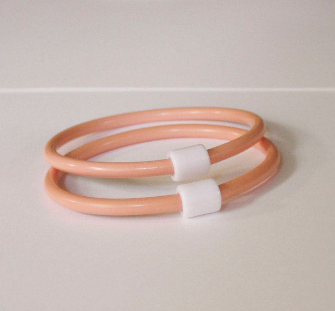 Re-purposed Pink Plastic Bracelets - Etsy