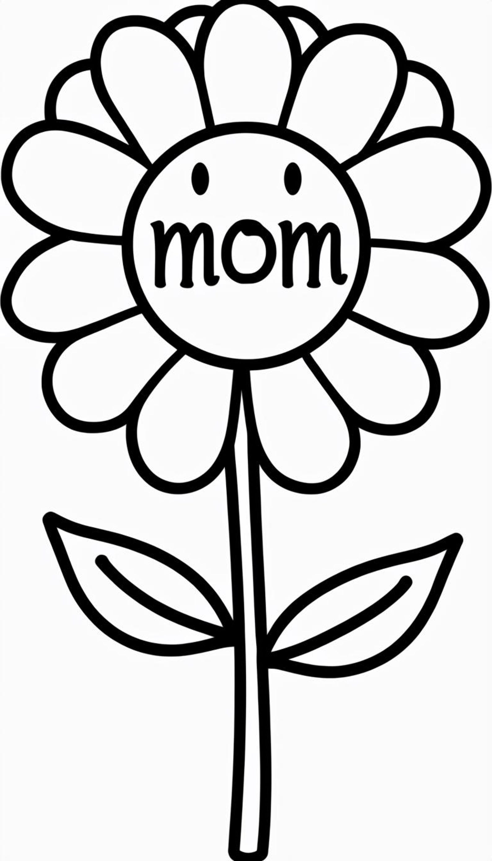 Mother's Day Coloring Book Pages - Etsy