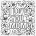 Mother's Day Coloring Book Pages - Etsy