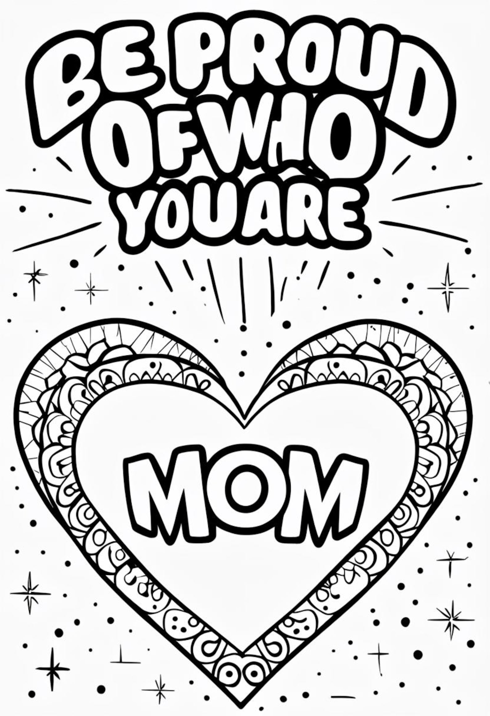 Mother's Day Coloring Book Pages - Etsy
