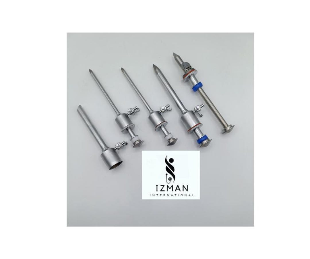 Laparoscopic Trocar Set 4pcs | 2x5mm & 2x10mm Reusable Stainless Steel ...