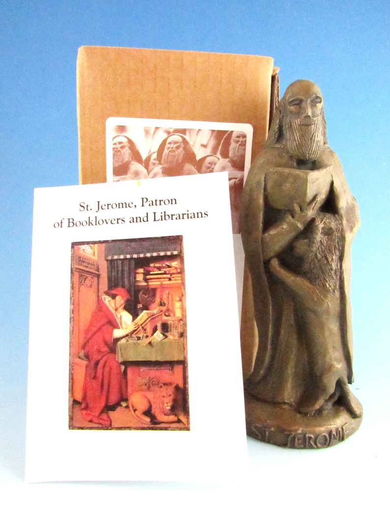 St. Jerome, Patron of Librarians, Book Lovers, Scholars: Handmade ...