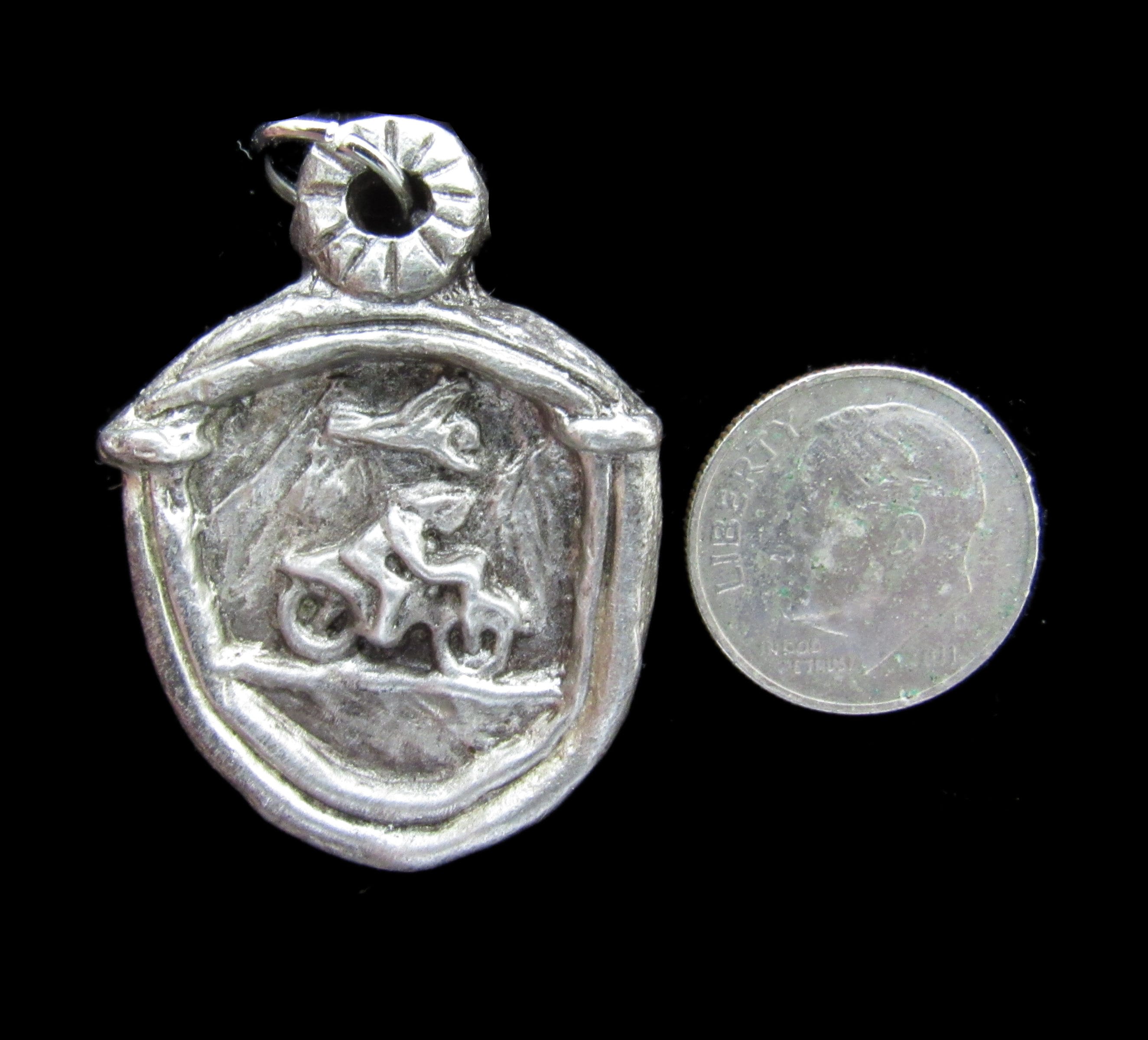 Guardian Angel of Motorcyclists: Handmade Medal - Etsy