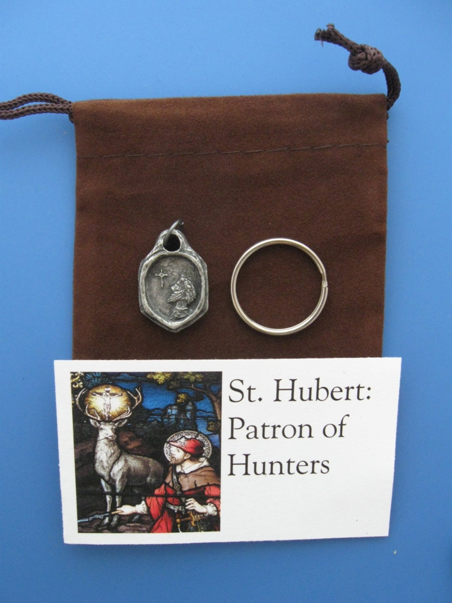 St. Hubert Patron of Hunters Handmade Medal | Etsy