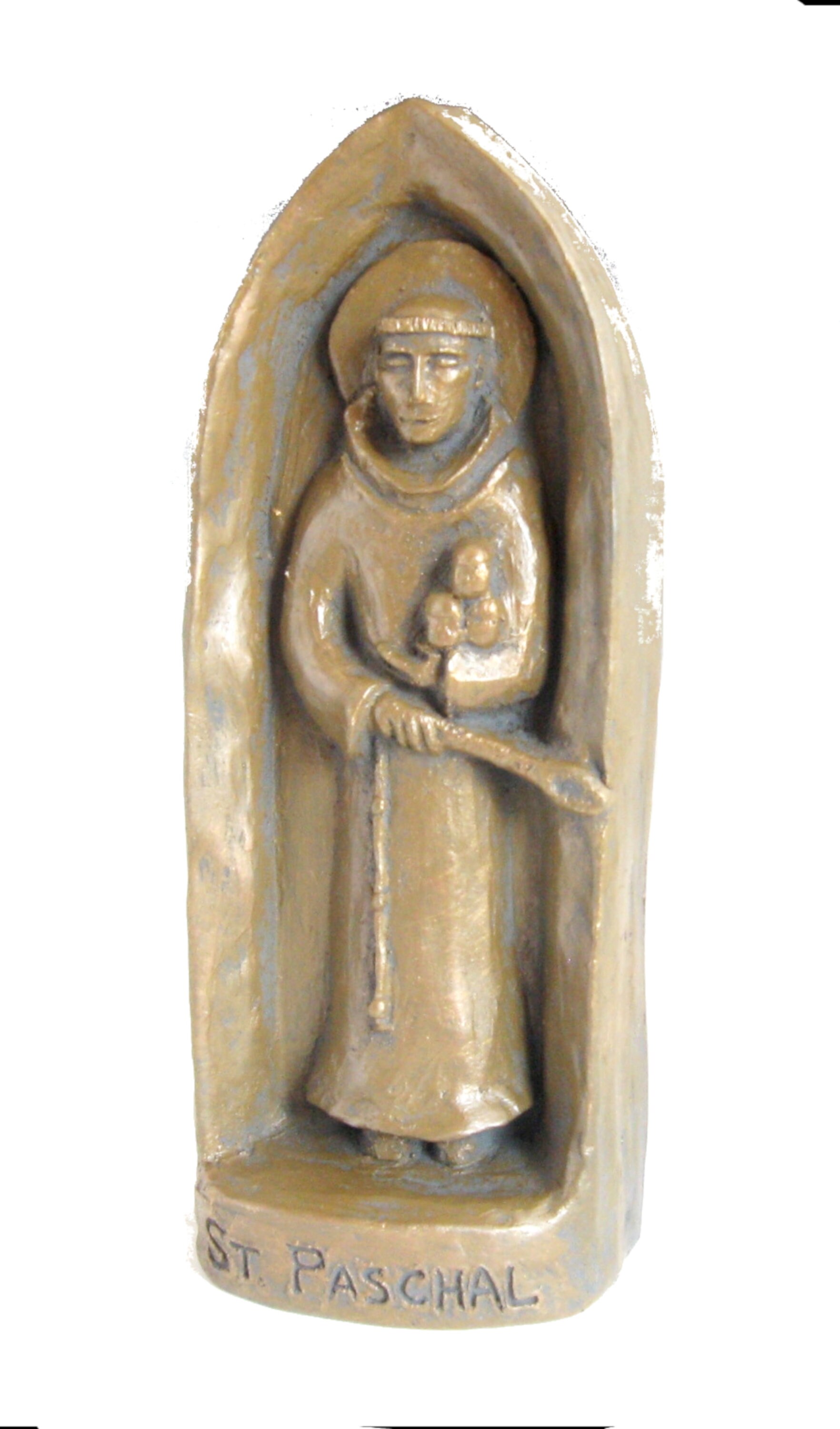 Handmade St. Paschal Statue: Patron Cooks Chefs Kitchens - Etsy