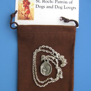 St. Roch, Patron of Dogs and Dog Lovers, Handmade Necklace - Etsy