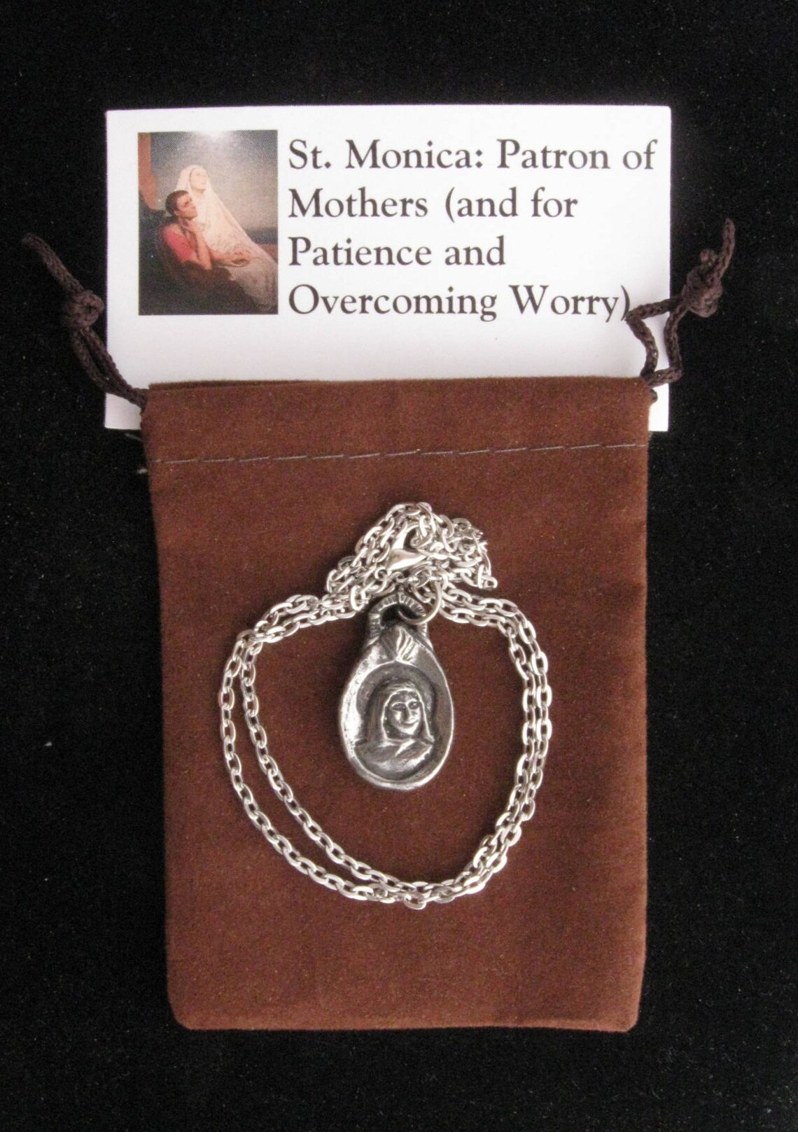 Handmade St. Monica Medal: Patron of Mothers and for Patience - Etsy