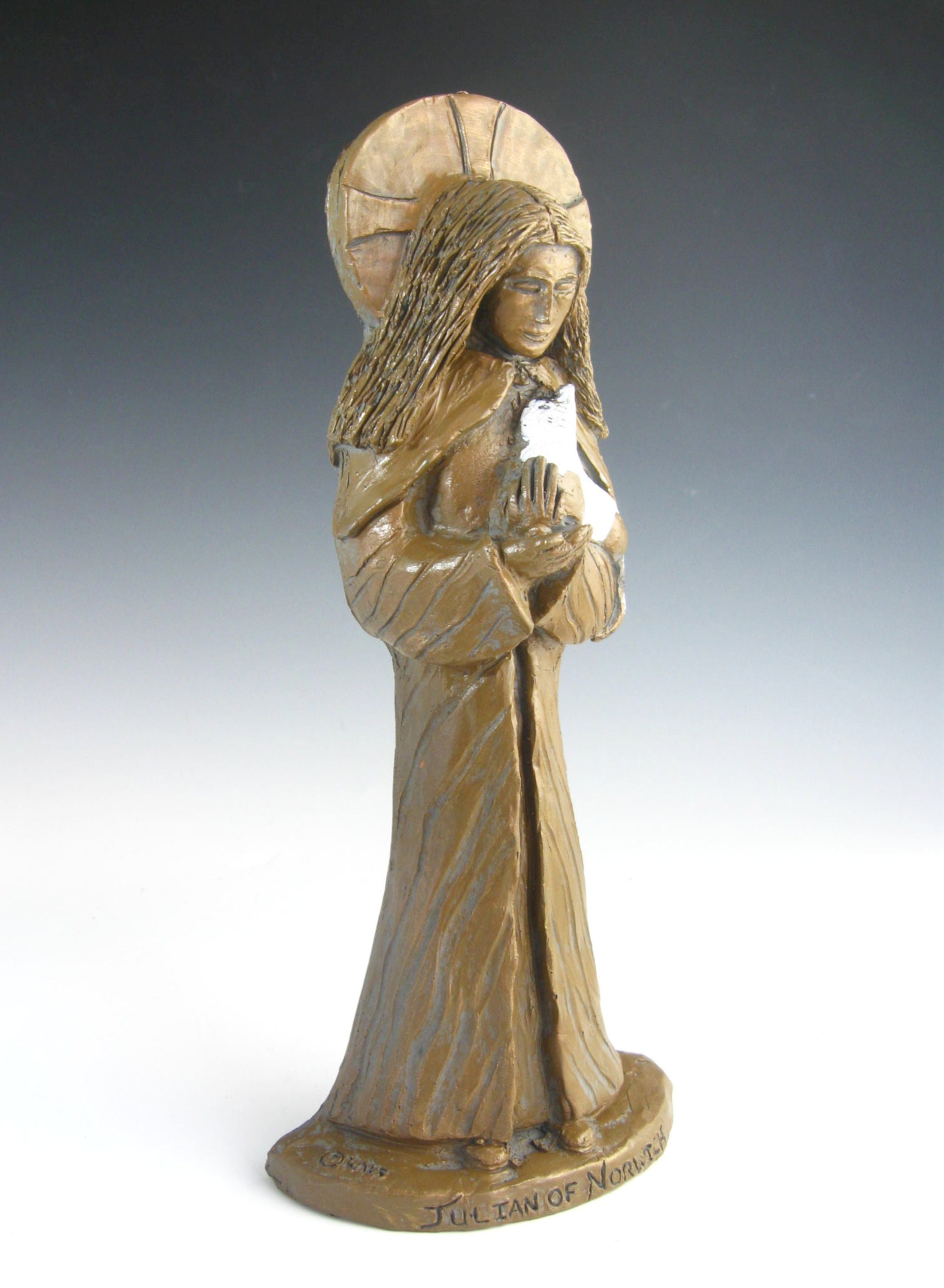 Julian of Norwich, Patron of Cats and Contemplatives: Handmade Statue ...