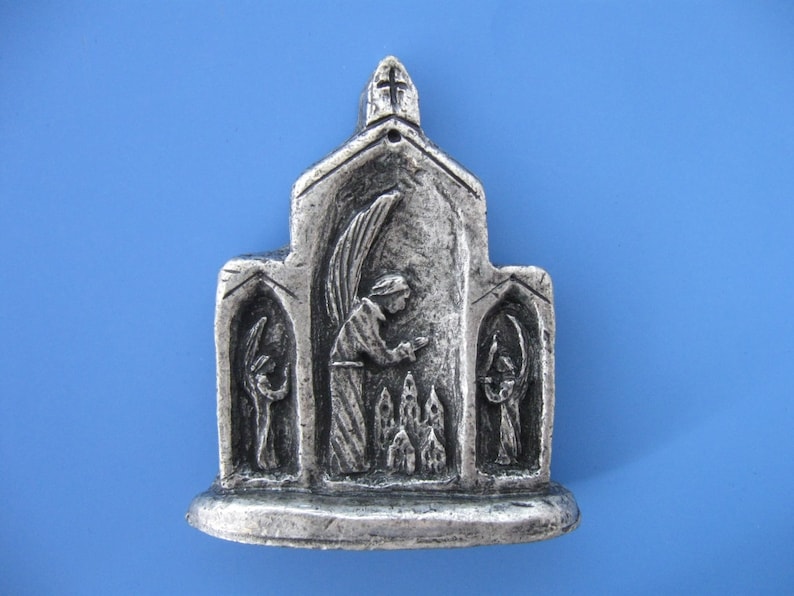 Guardian Angel of One Having Surgery, Handmade Pewter Triptych - Etsy