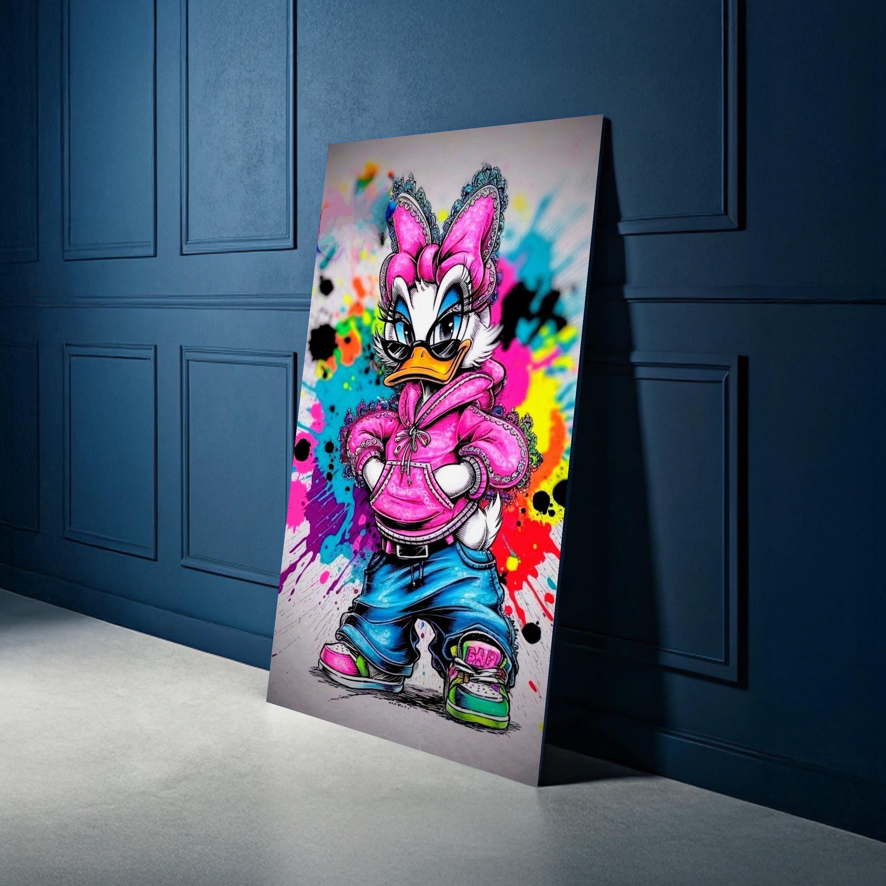 Urban Street Style Duck Canvas, Colorful Graffiti Art, Hip Hop ...