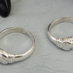 Sterling Silver Hand Ring - Etsy