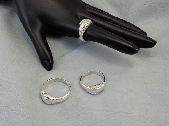 Sterling Silver Hand Ring | Etsy