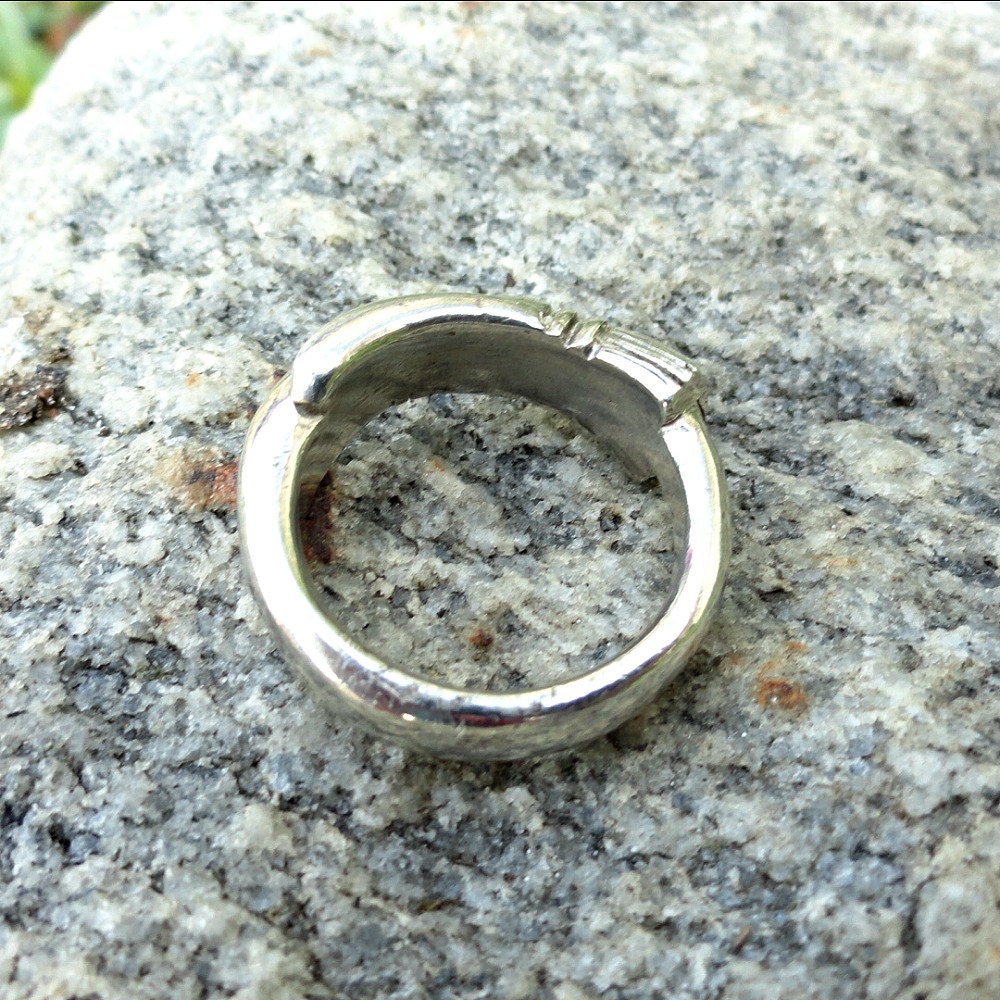 Sterling Silver Paint Brush Ring - Etsy