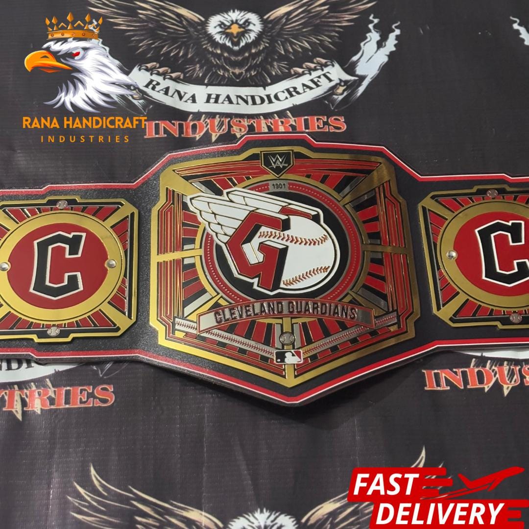 CLEVELAND GUARDIANS CUSTOM Legacy Wrestling Championship Replica Title ...