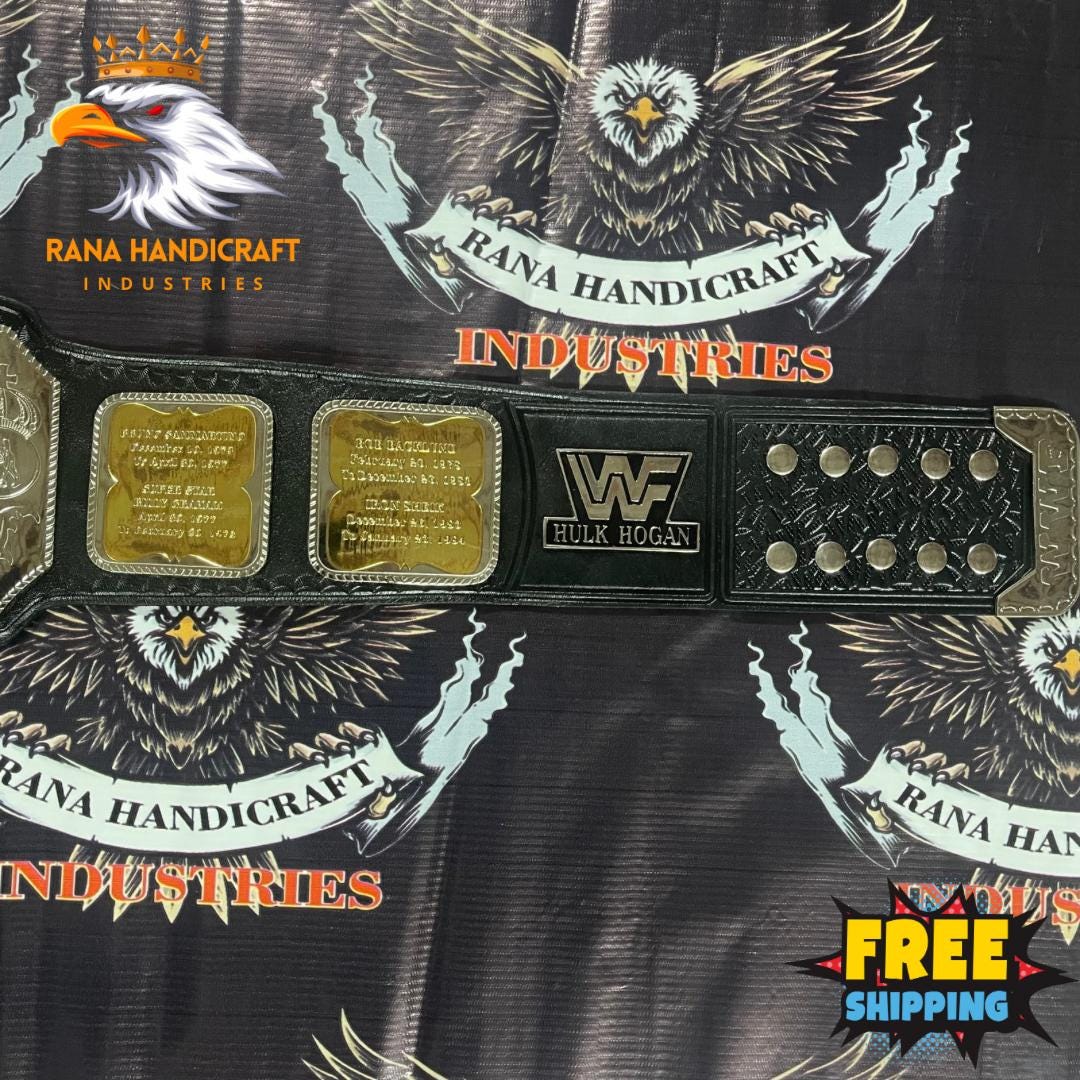 HULK HOGAN 84 CUSTOM World Heavyweight Wrestling Championship Replica ...