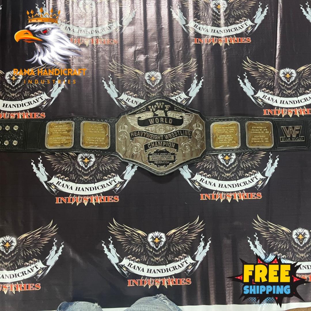 HULK HOGAN 84 CUSTOM World Heavyweight Wrestling Championship Replica ...