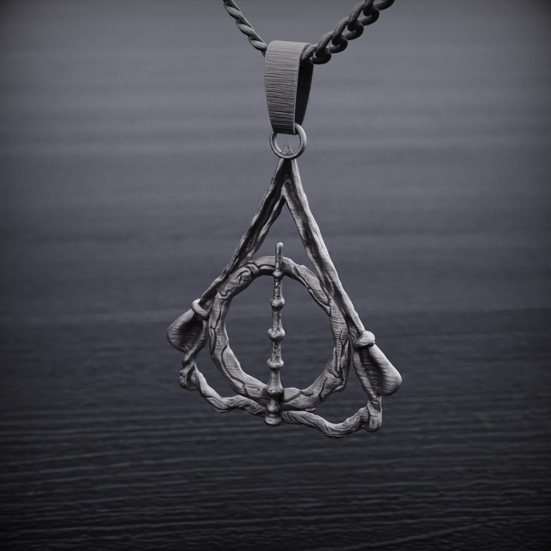 Deathly Hallows Skeleton Hands Pendant, Gothic Harry Potter Necklace ...