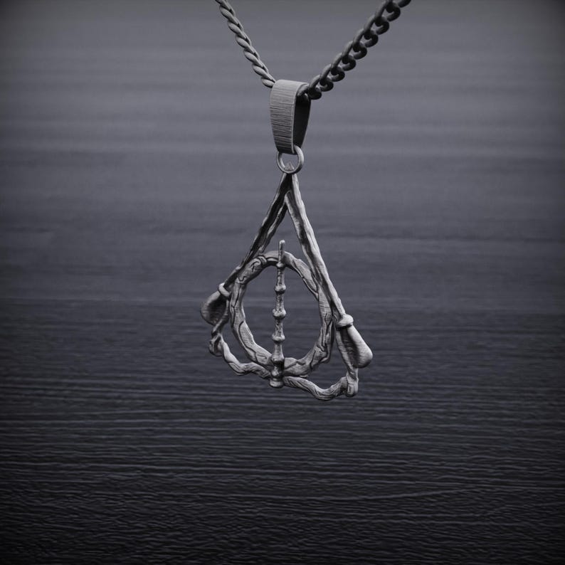 Deathly Hallows Skeleton Hands Pendant, Gothic Harry Potter Necklace ...