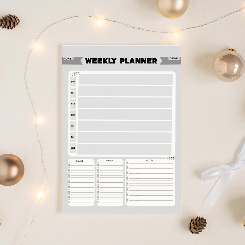 Weekly Planner for Students | Printable Study Planner | Homework ...