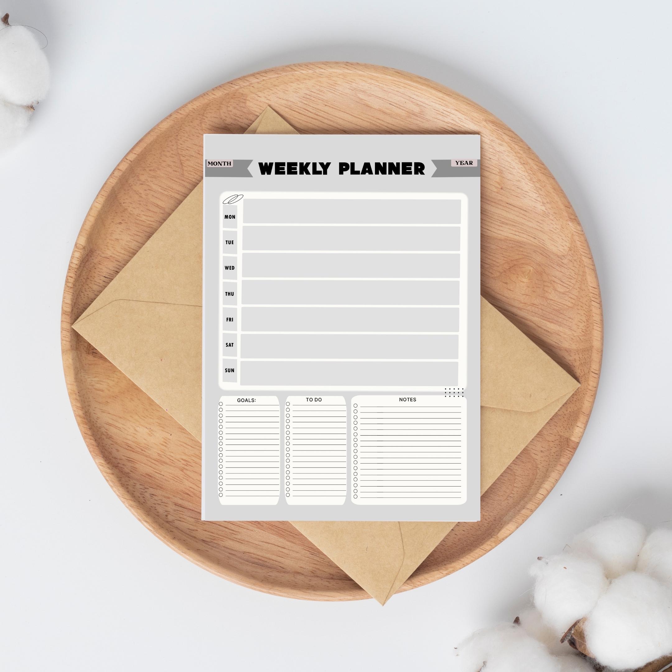 Weekly Planner for Students | Printable Study Planner | Homework ...
