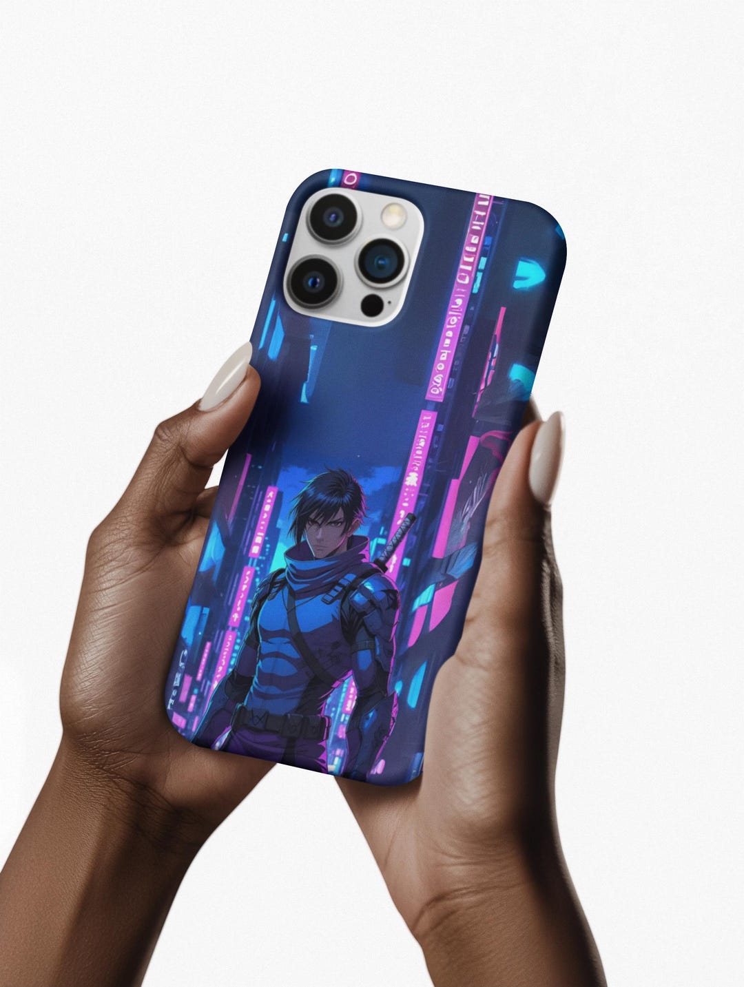 Anime Phone Case Cyberpunk Ninja Phone Case Futuristic Anime Warrior ...