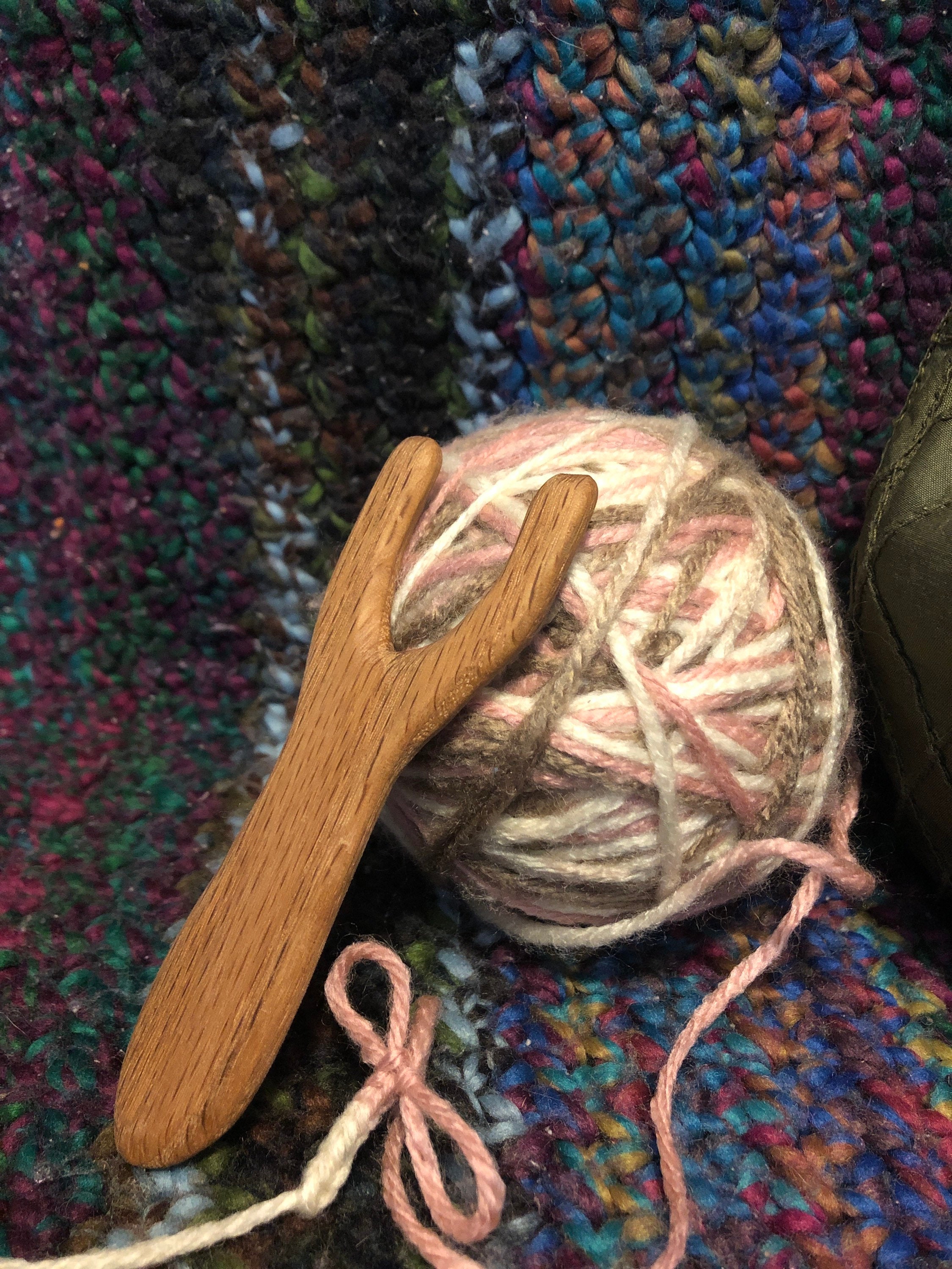 Oak Lucet Viking Yarn Fork - Etsy