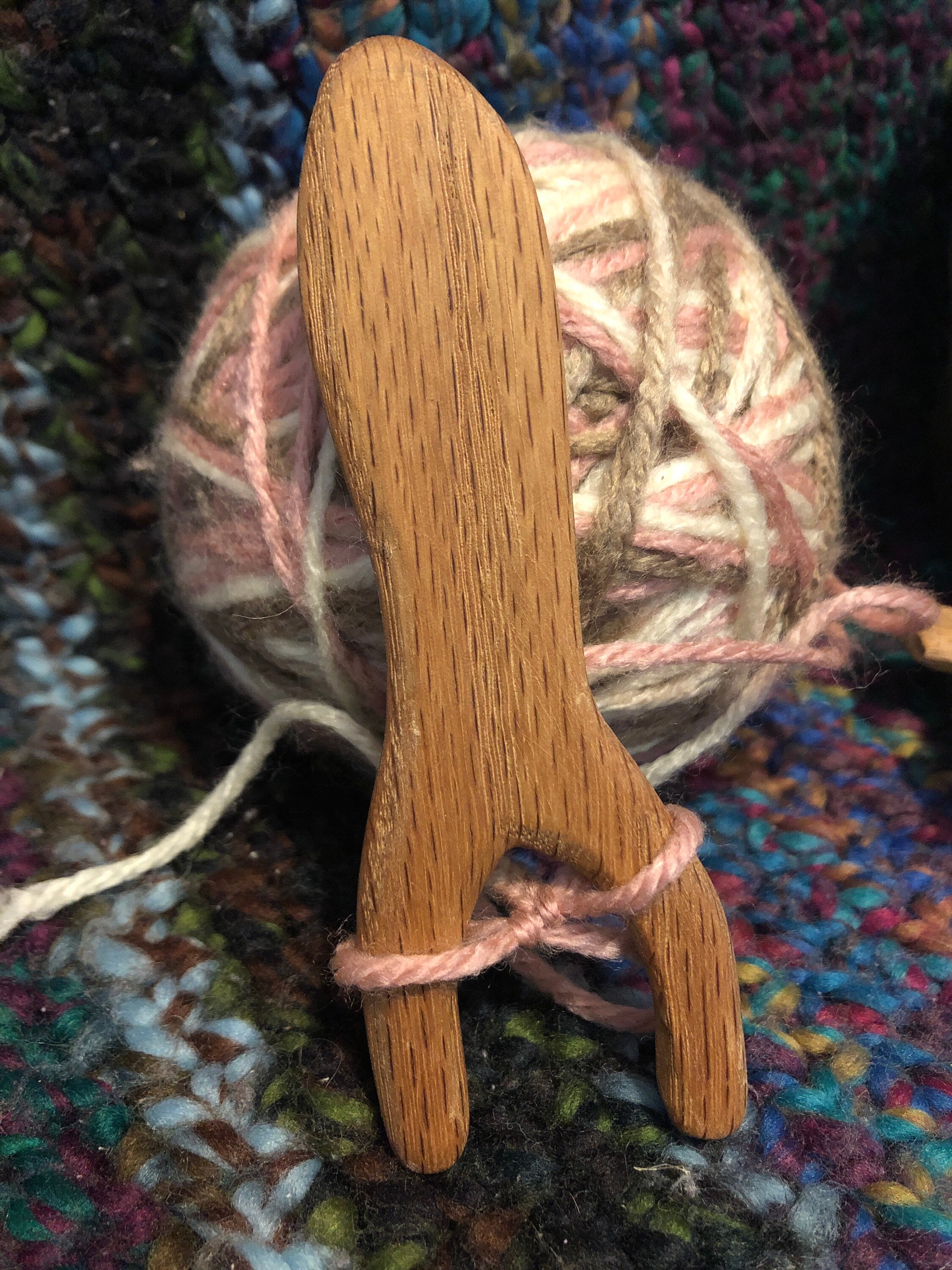Oak Lucet Viking Yarn Fork - Etsy