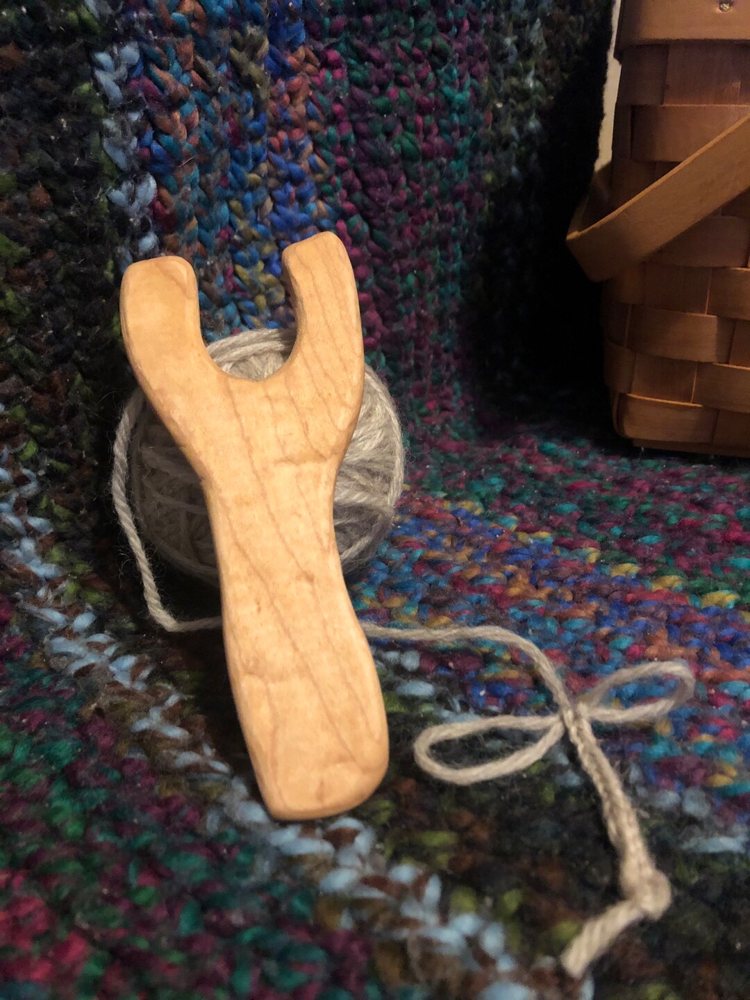 Maple Lucet Viking Yarn Fork - Etsy