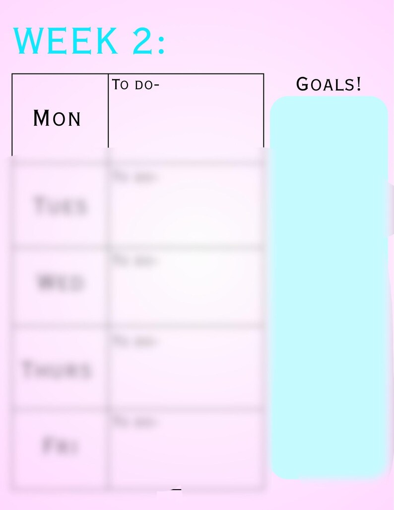 32-week School Calendar | Printable Weekly Academic Planner | Monday ...