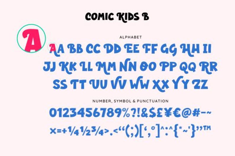Comic Kids Font, Procreate Design, Procreate Kids, Procreate Colorful ...